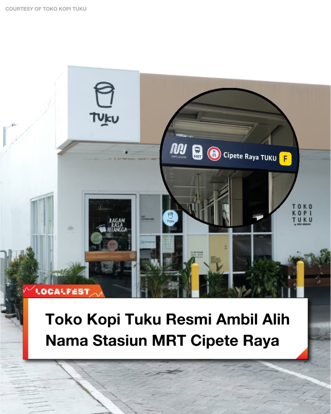 UMKM Kopi Tuku Kini Jadi Nama Stasiun MRT Cipete Raya - GETI Media