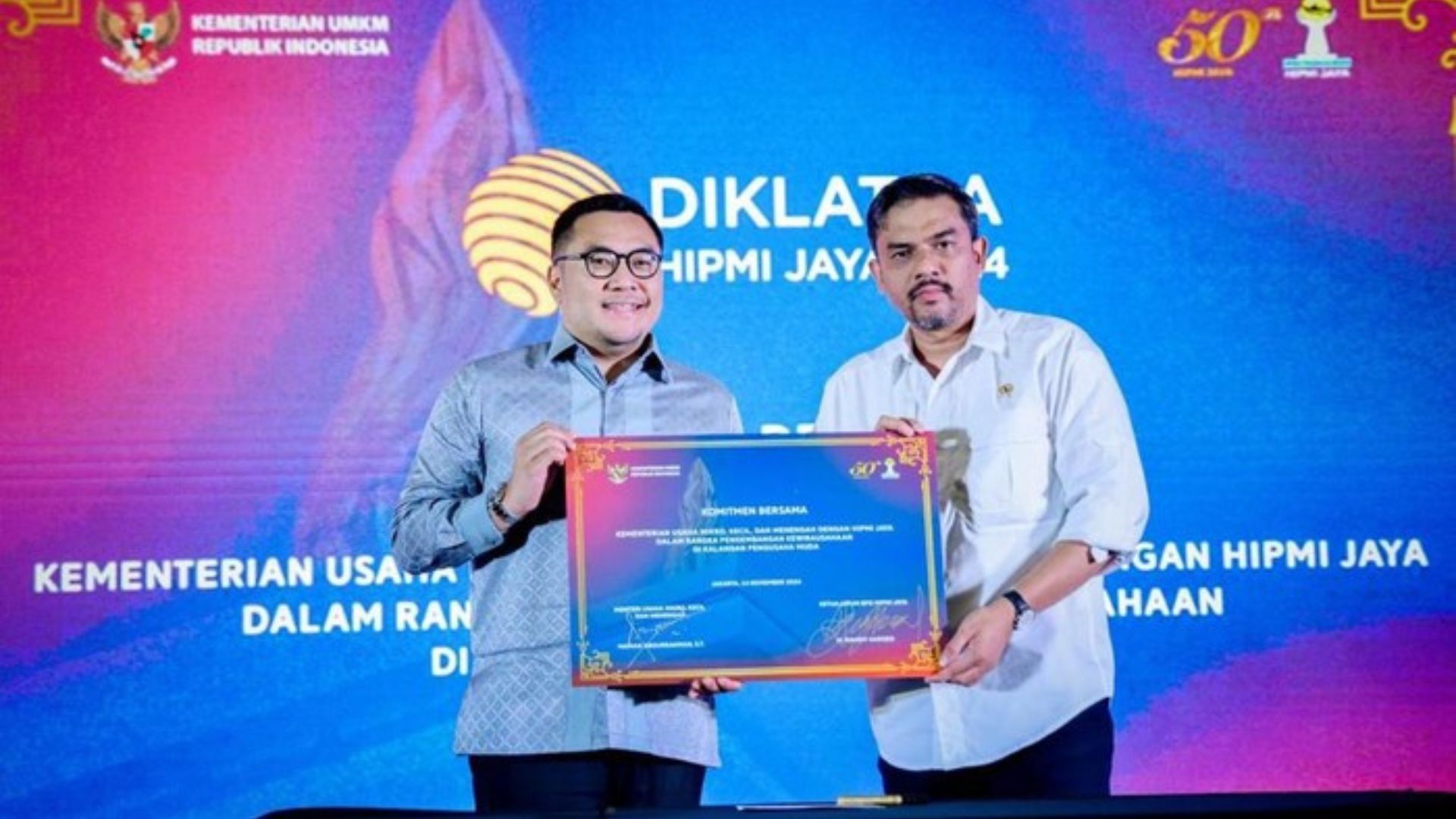 Kerjasama Kementerian UMKM dan HIPMI Siapkan Langkah Hebat - GETI Media